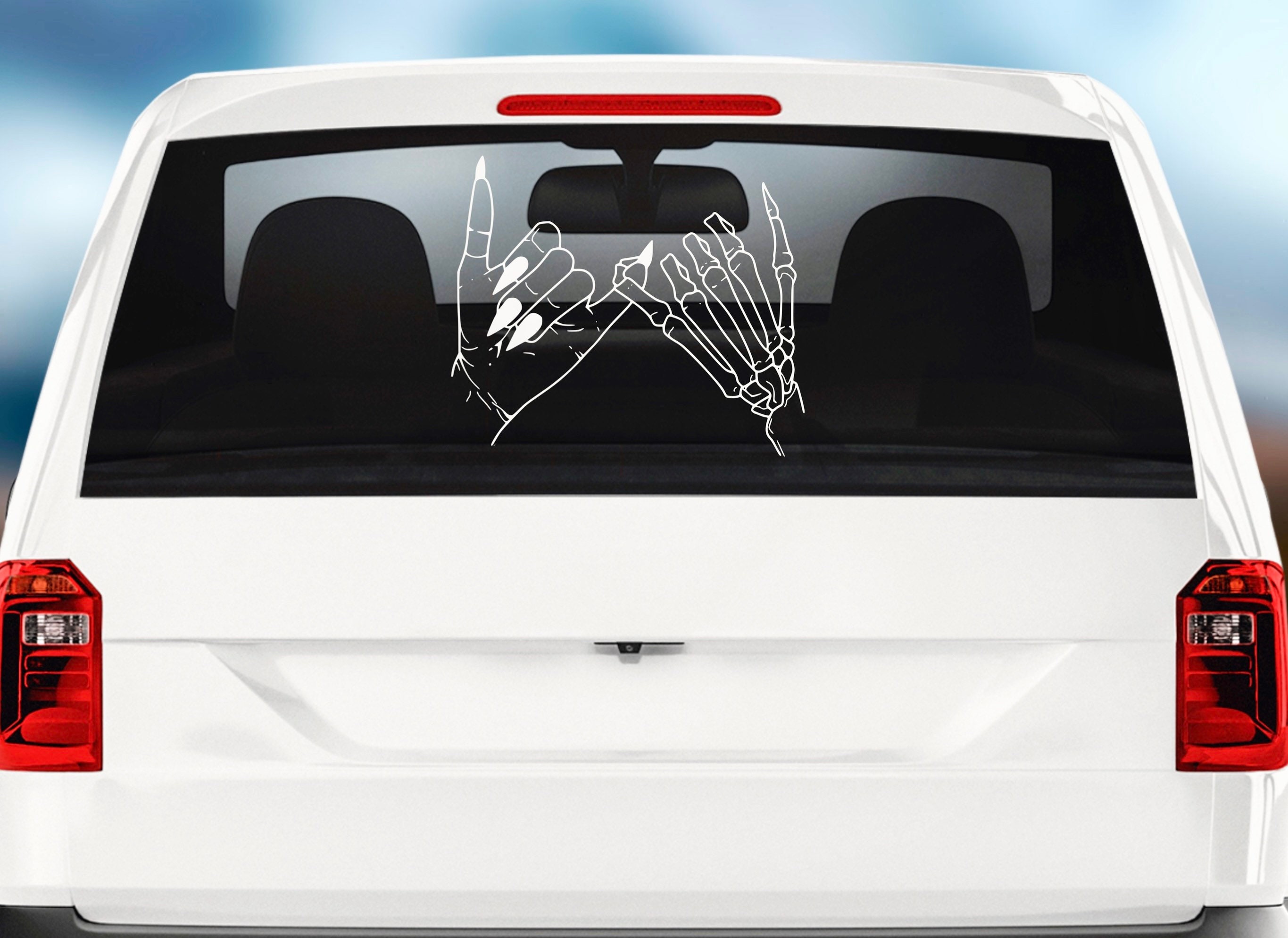 Goth Pinky Promise Large Vinyl Decal Creepy Spooky Goth Car Window ...