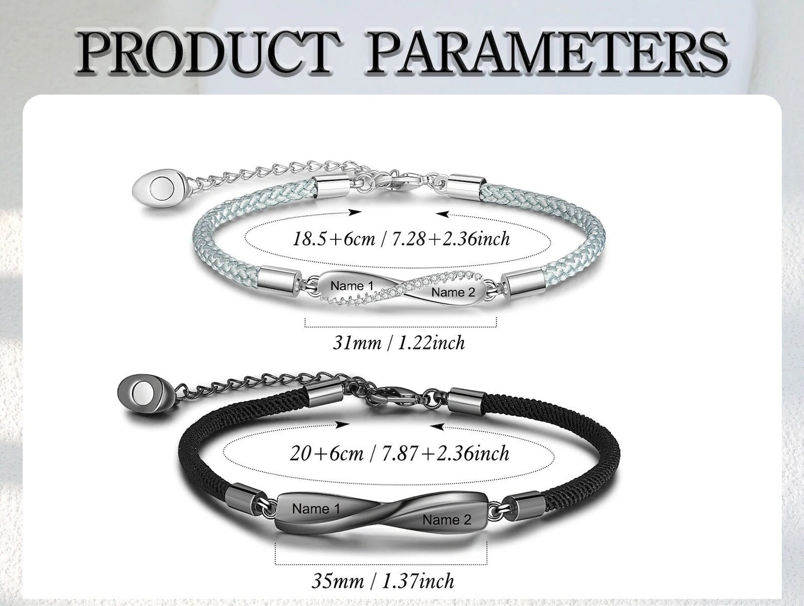 Father Daughter Bracelet – Matching Custom Bracelets, Engraved Jewelry ...
