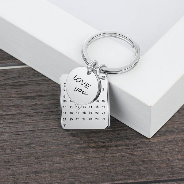 Name Calendar Keychain - Etsy