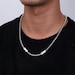 Silver Mens Chains: Personalized Mens Chain Necklace, Engraved Name ...
