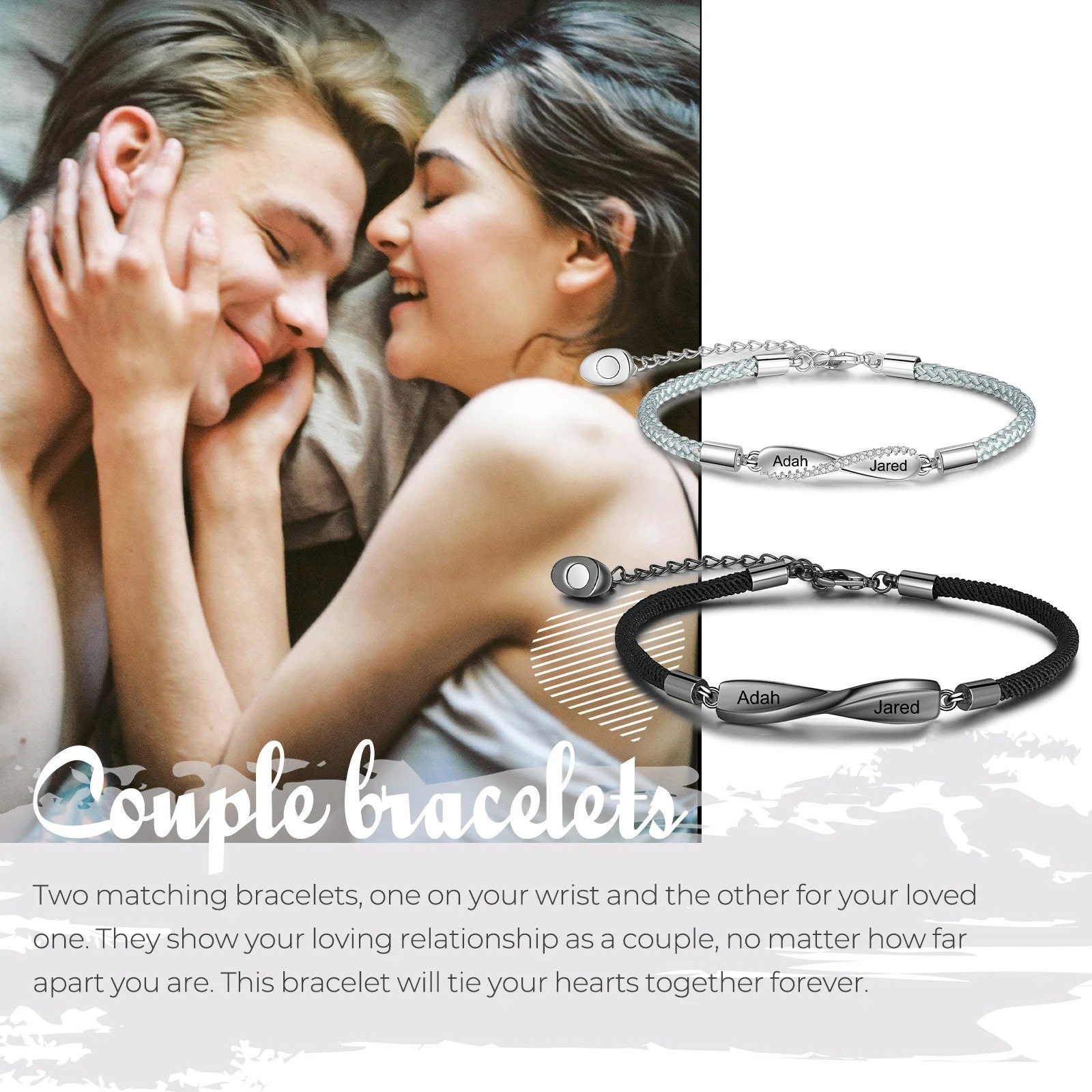 Father Daughter Bracelet – Matching Custom Bracelets, Engraved Jewelry ...