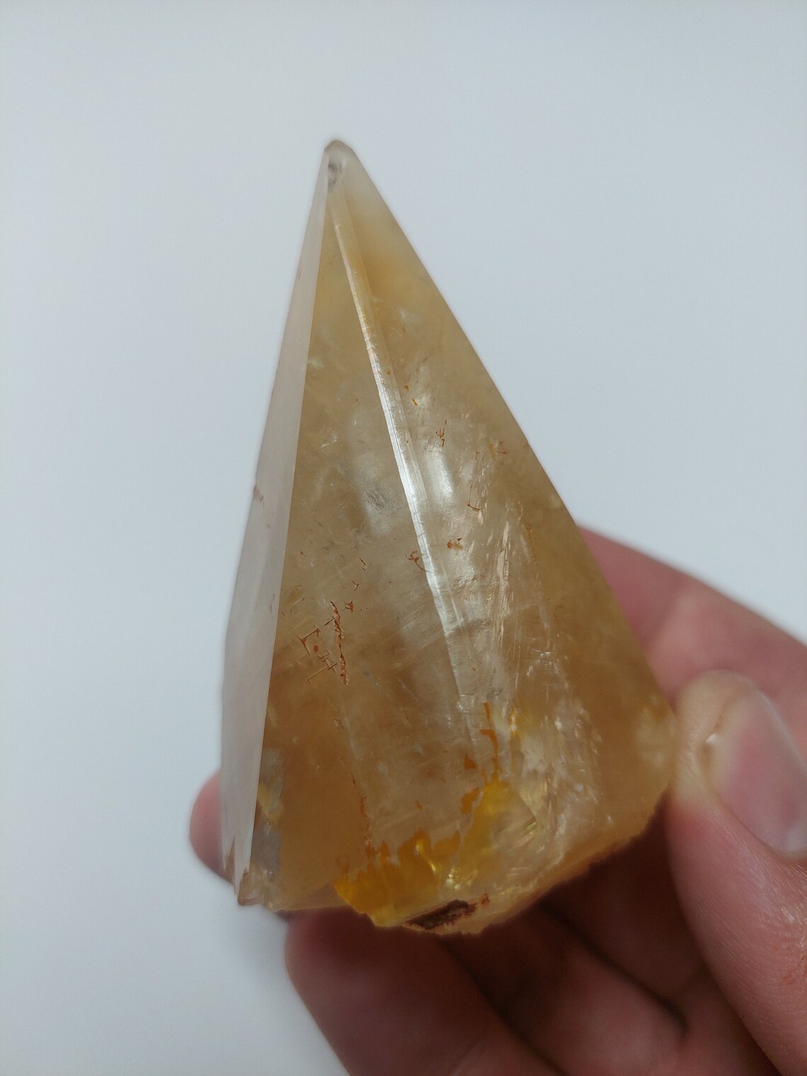Rare Golden Stellar Beam Calcite Crystal With Pyrite Phantom - Etsy