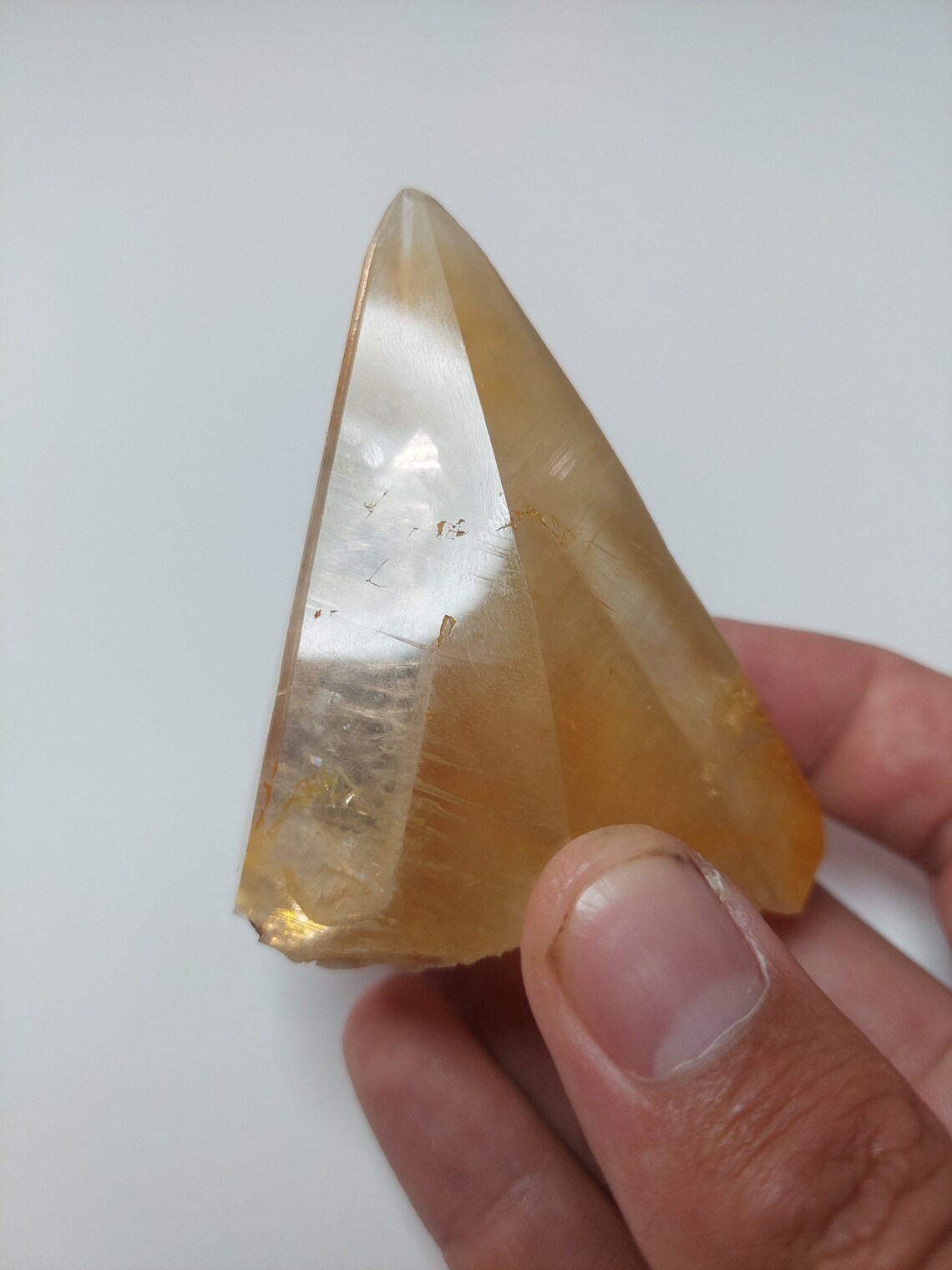Rare Golden Stellar Beam Calcite Crystal With Pyrite Phantom - Etsy