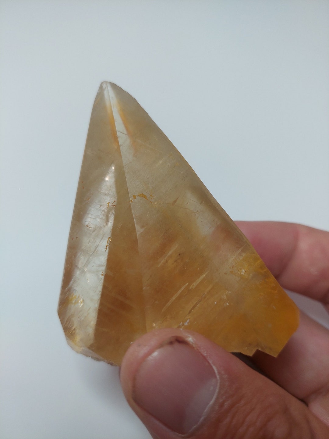 Rare Golden Stellar Beam Calcite Crystal With Pyrite Phantom - Etsy