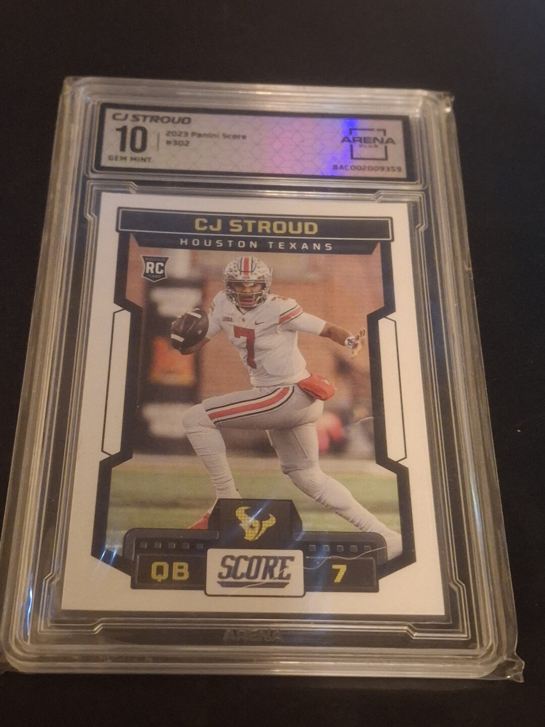 C J Stroud, 2023 Score 302 RC Arena Club Gem Mint 10 Texans - Etsy