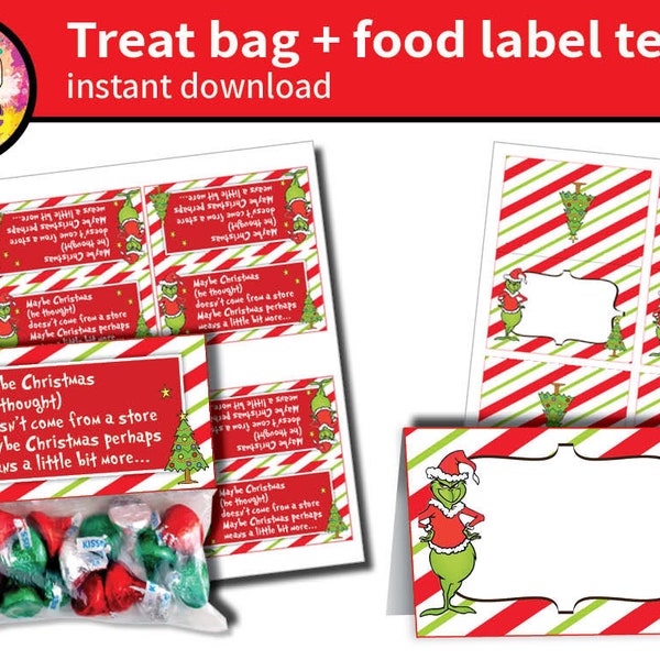 Grinch Bag Topper - Etsy