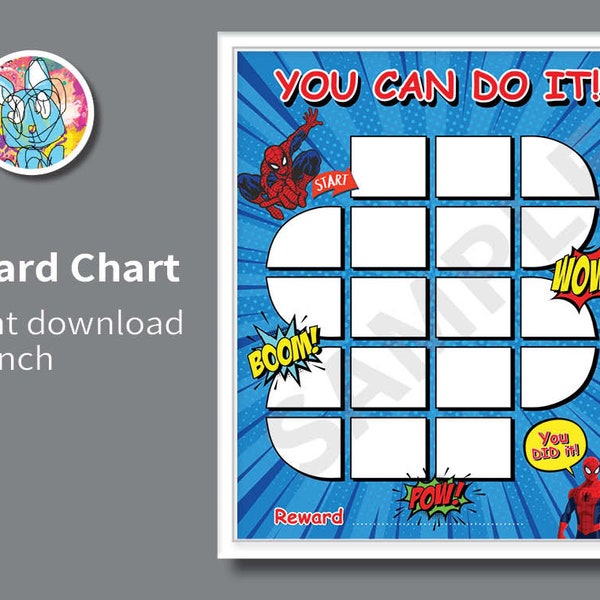 Behavior Chart Spiderman Png - Etsy