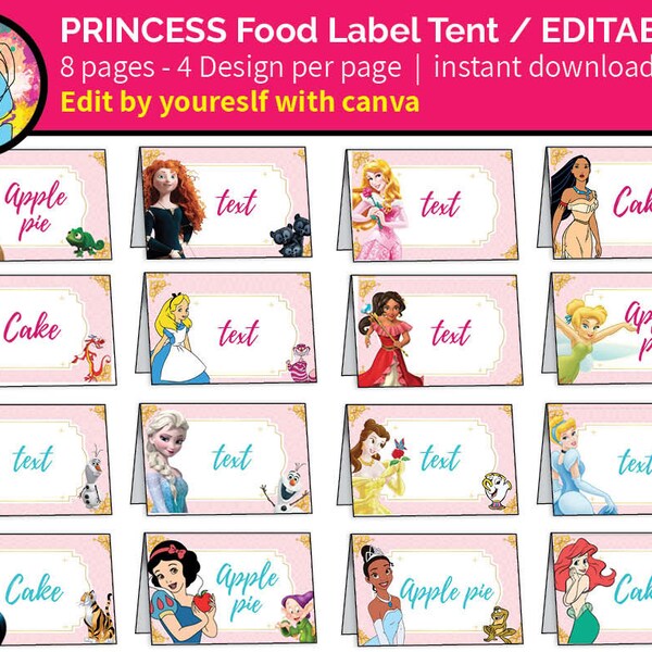 Food Tent Cards - Etsy