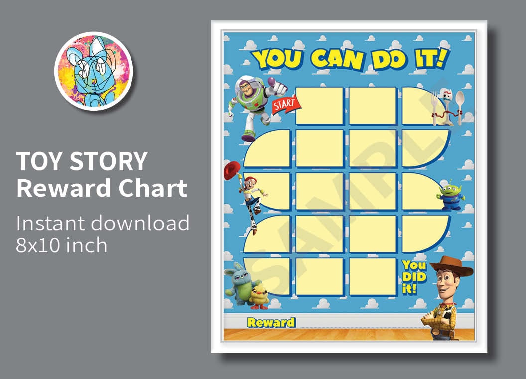 Toy Story Reward Chart Printable Behavior Chart Toy Story - Etsy