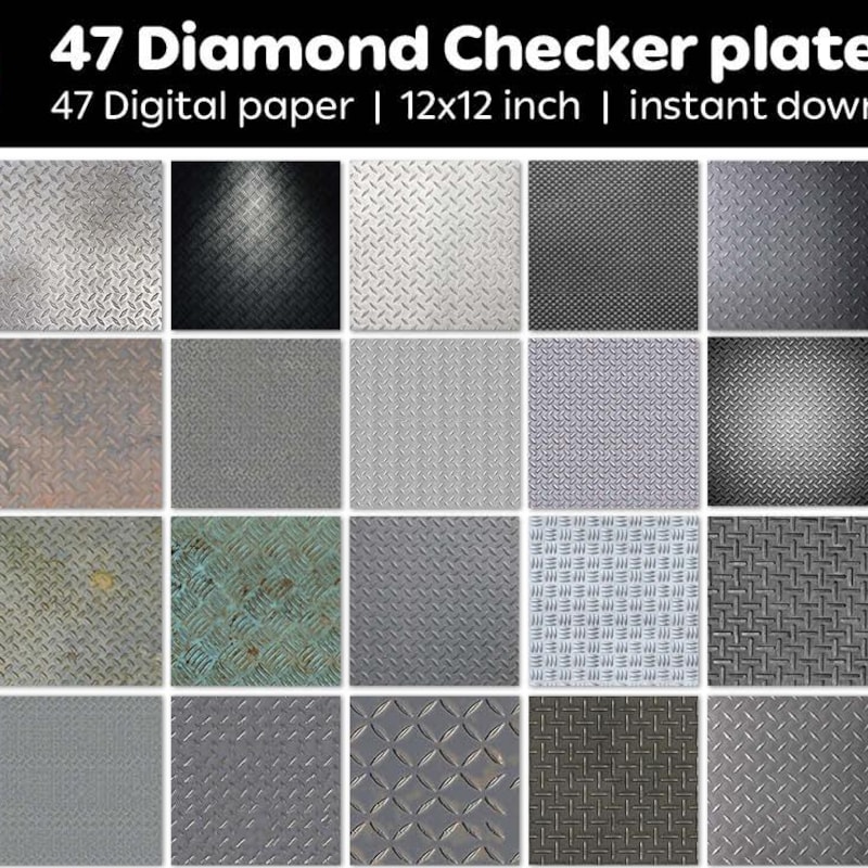 Metal Diamond Pattern - Etsy