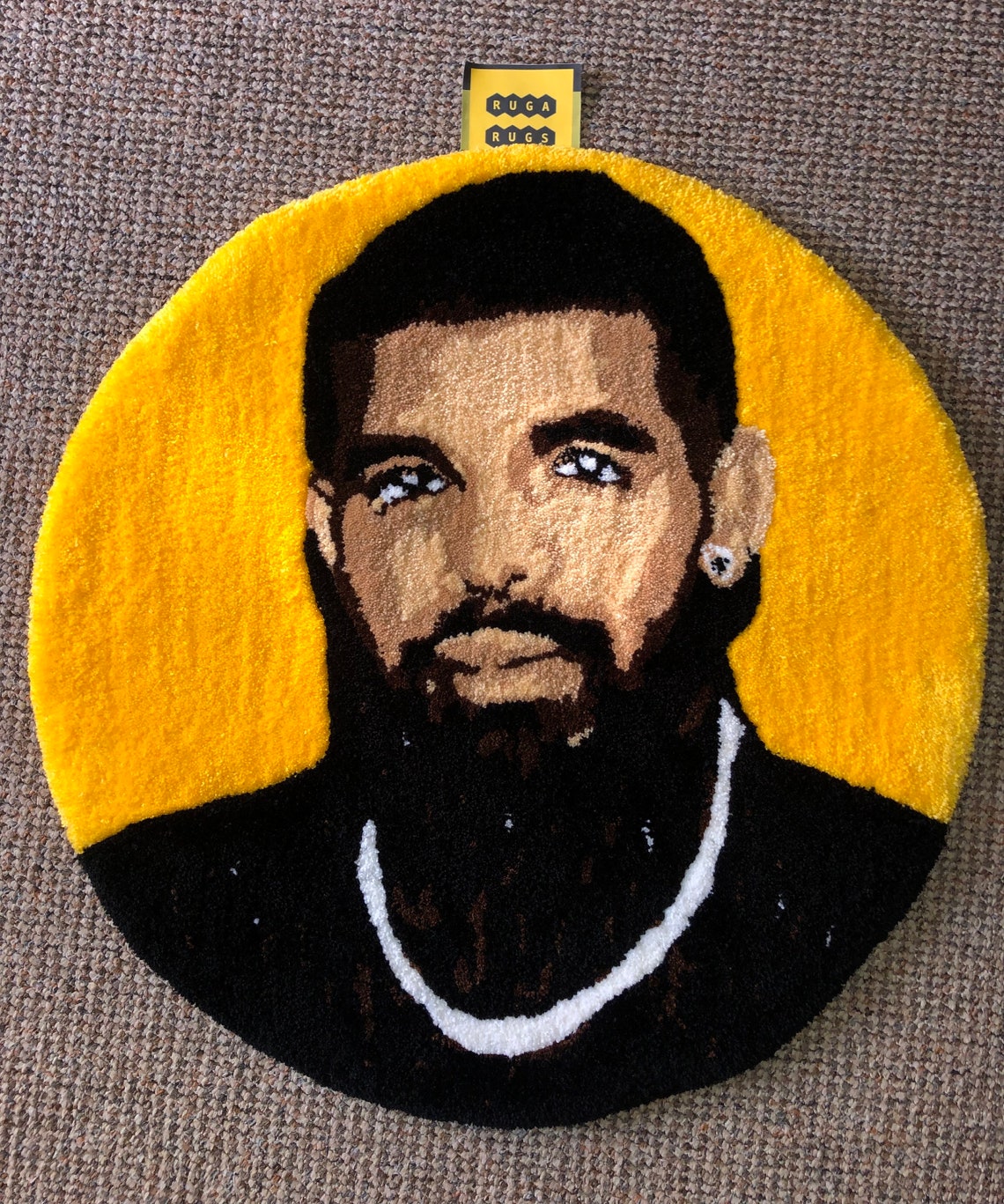 Drake Tufted Rug, Portrait Rug, Custom, Personalized Gifts, Bedroom ...