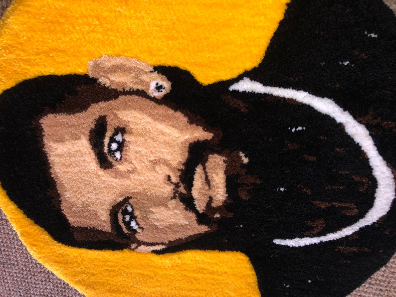 Drake Tufted Rug, Portrait Rug, Custom, Personalized Gifts, Bedroom ...