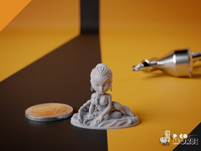 Princess Leia Slave Chibi Figurine Several Sizes Available Etsy