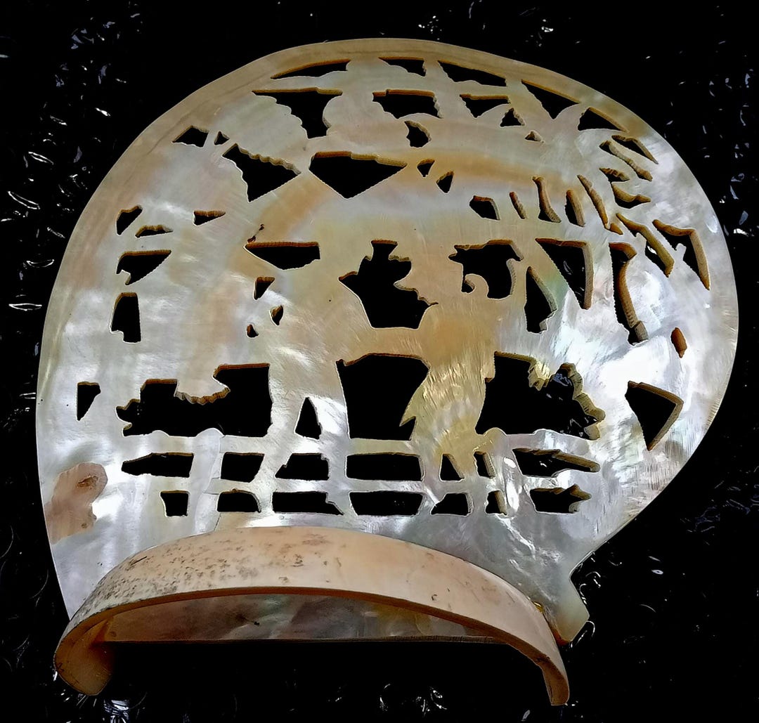 Seashell-mother of Pearl Shell Beautifully Carving. Design by Expert ...
