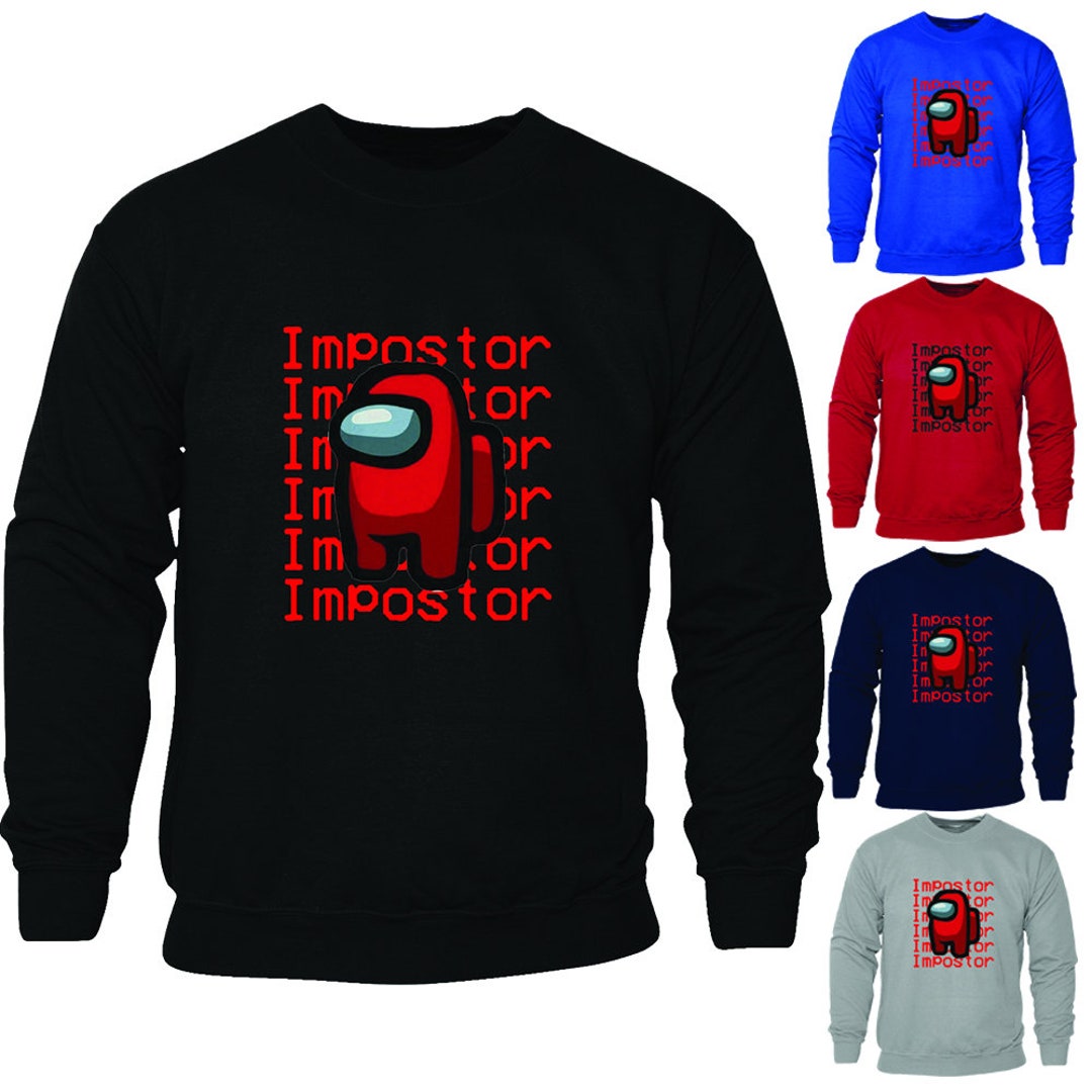 Boys Kids Childrens Gaming Among Us Impostor Christmas Jumper ...