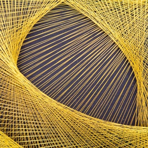 Golden Eye String Art Auf Holz - Etsy