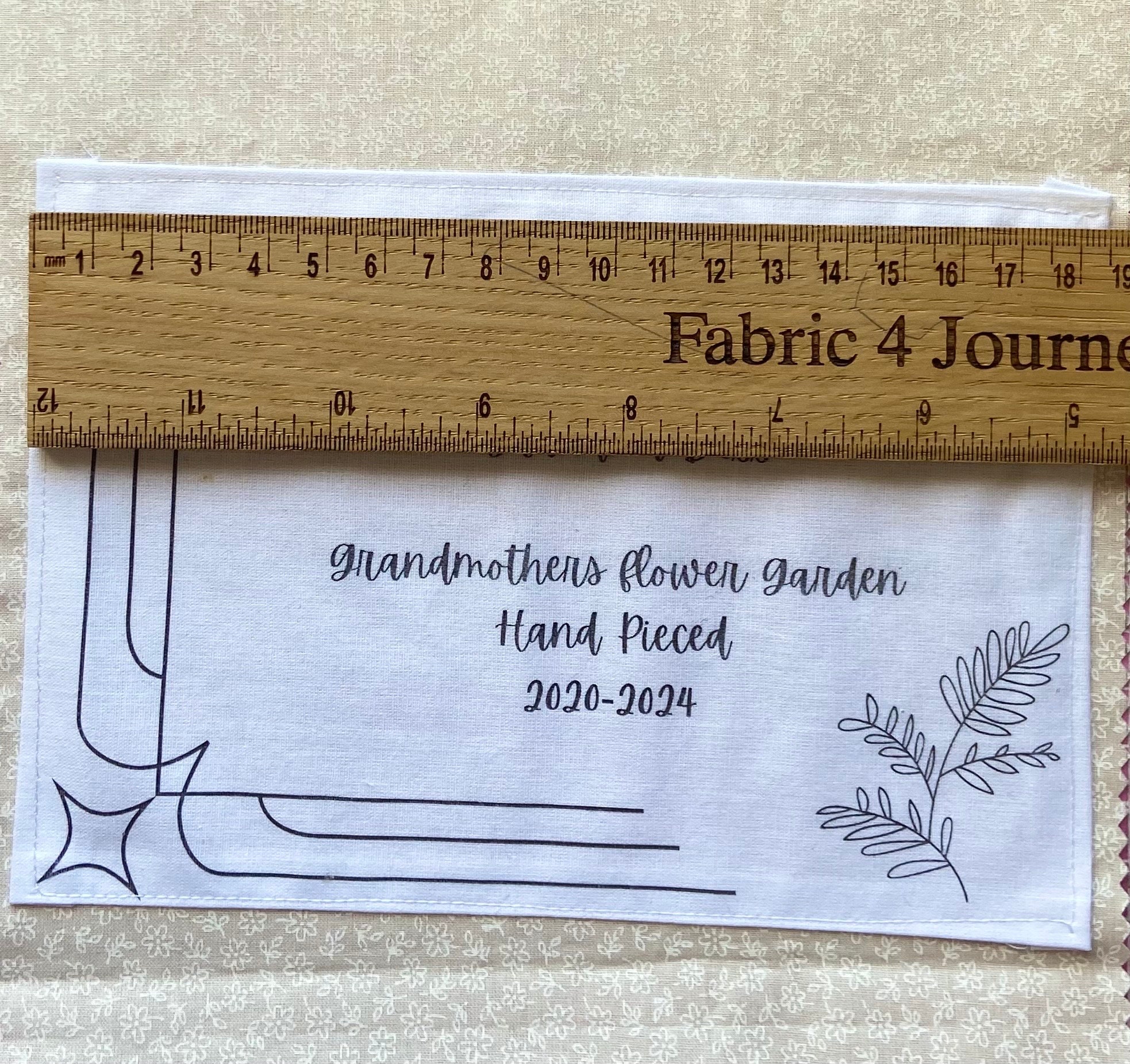 Custom Quilt Label Template PDF, Printable Black and White Quilt Label ...