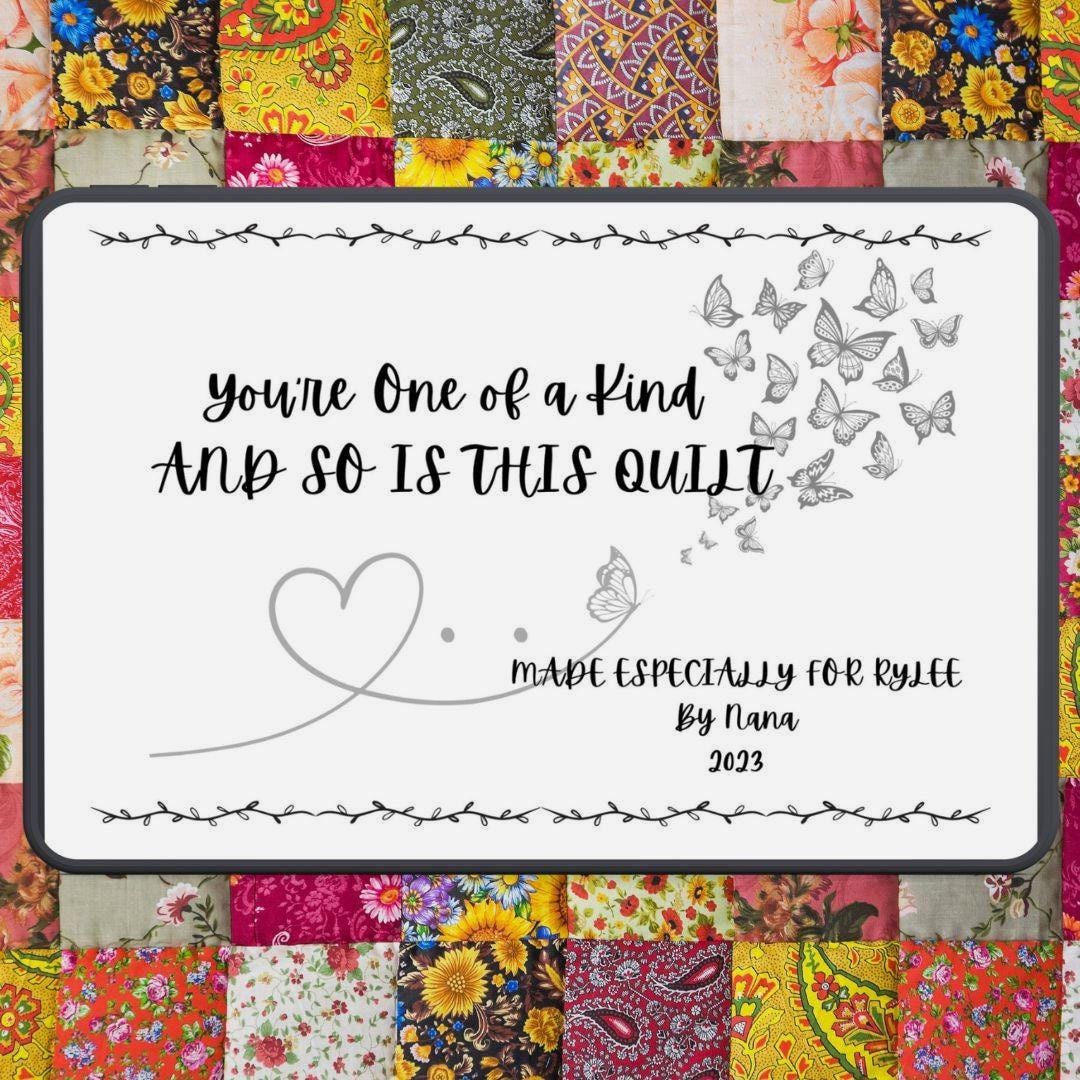 Printable Quilt Label Template – Editable Fabric Tag PDF - Etsy