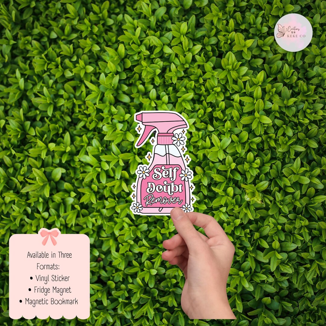 Self Doubt Remover Sticker: Positive Mental Health, Kindle Stickers ...