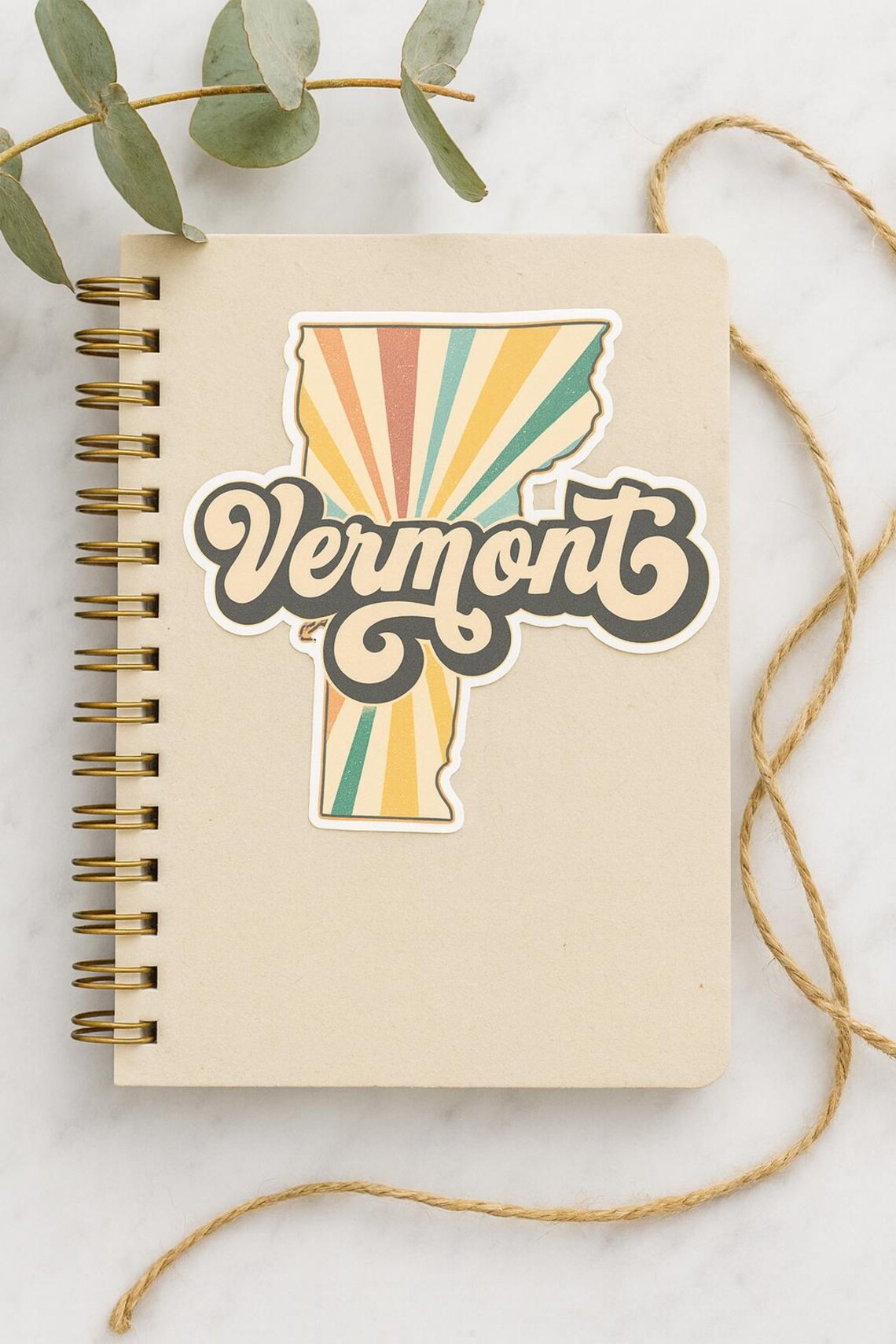 Retro State Vinyl Sticker: Available in All 50 States, Waterproof - Etsy