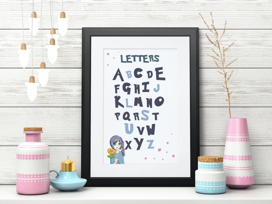 Educational Poster Set for Playroom and Kids and Toddlers,printable ...