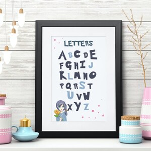 Educational Poster Set for Playroom and Kids and Toddlers,printable ...