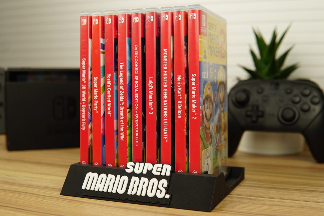 Super Mario Bros Game Holder for Nintendo Switch 3D Printing/space for ...