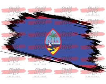 Guam Flag Center Crest Color Svg Png Dxf Eps Pdf Layered Vector Graphic ...