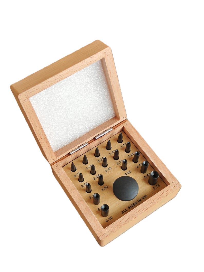 18-piece Bezel Setting Punch Set: Jewelry Hand Tool for Precise and ...
