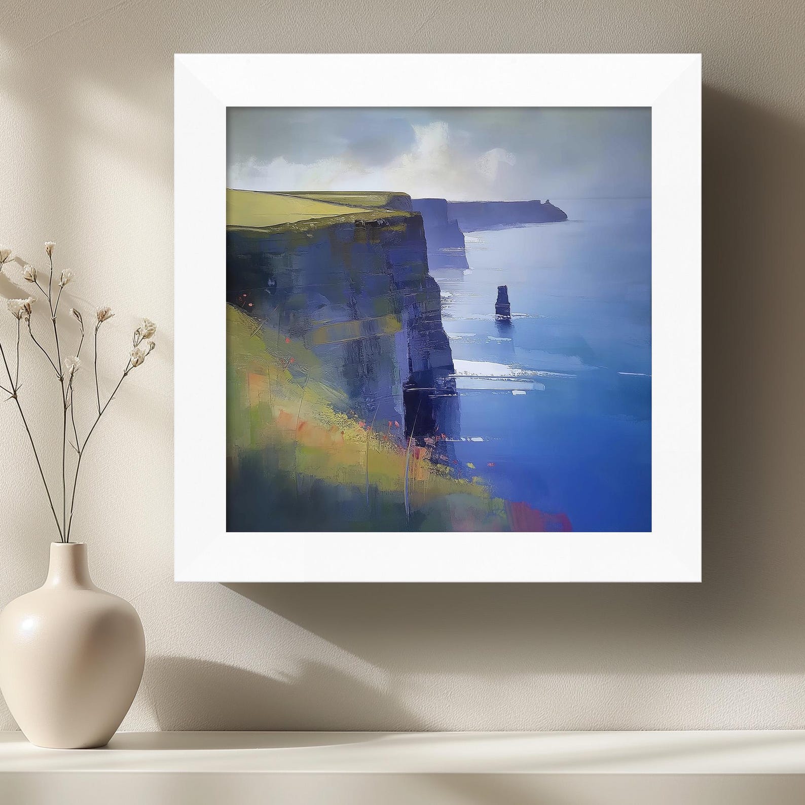 Irish Landscape Oil Paintings Cliffs of Moher Wall Art Prints, Ireland ...