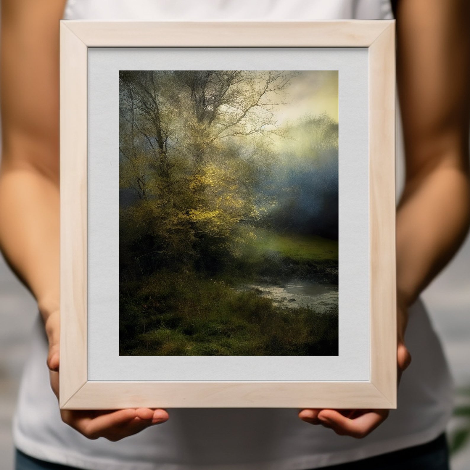 Rustic Lake District Print, Lake District Landscape Oil Painting ...