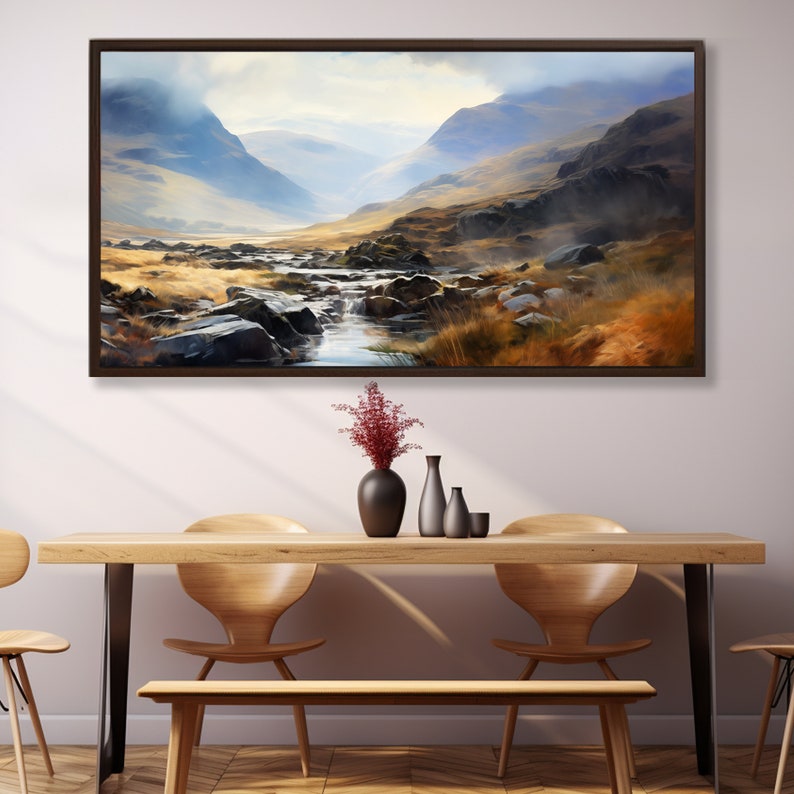 Lake District Landscape Painting, Lake District Watercolour Print ...