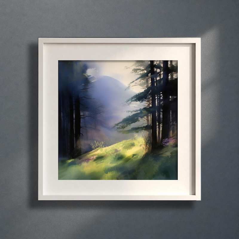 Abstract Landscape Painting - Etsy UK