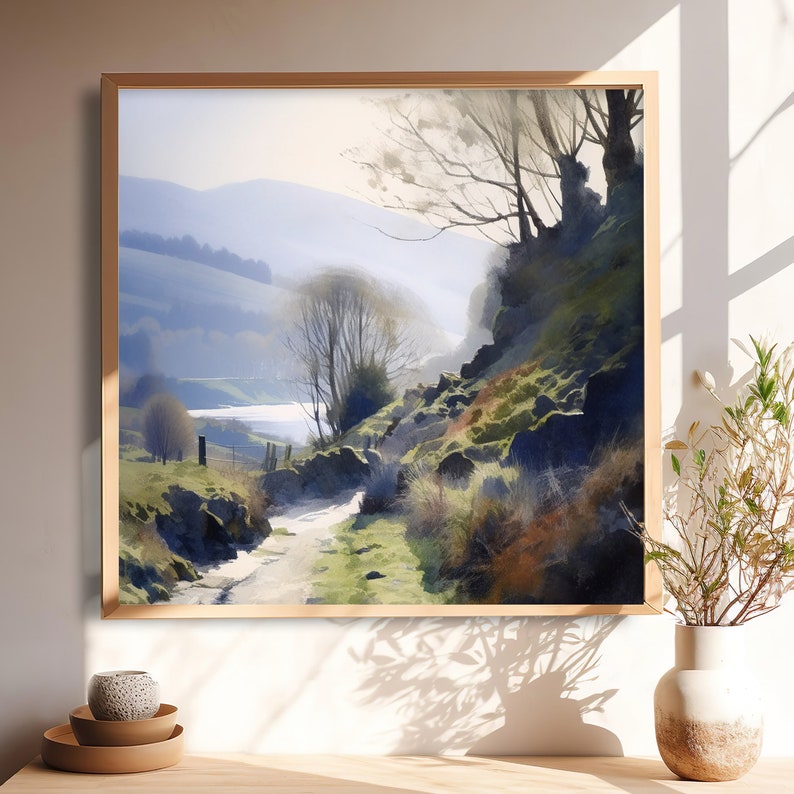 Lake District Watercolour Print Lake District Landscape - Etsy
