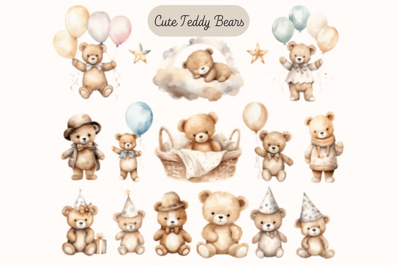 Gender Neutral Baby Clipart Watercolor Neutral Baby Shower Clipart ...
