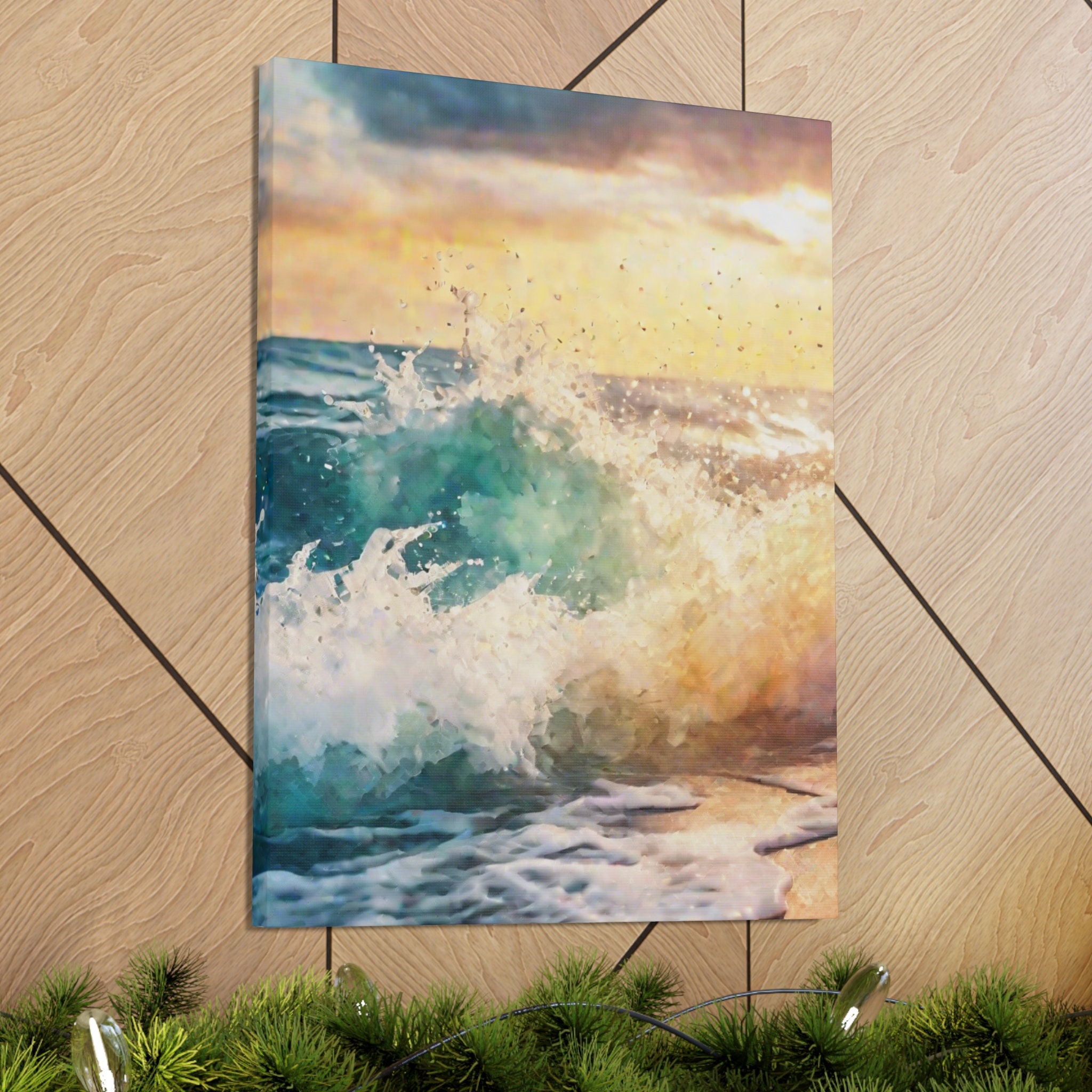 Aesthetic Ocean Canvas Print, Sunset Canvas Print, Ocean Sunset, Ocean ...