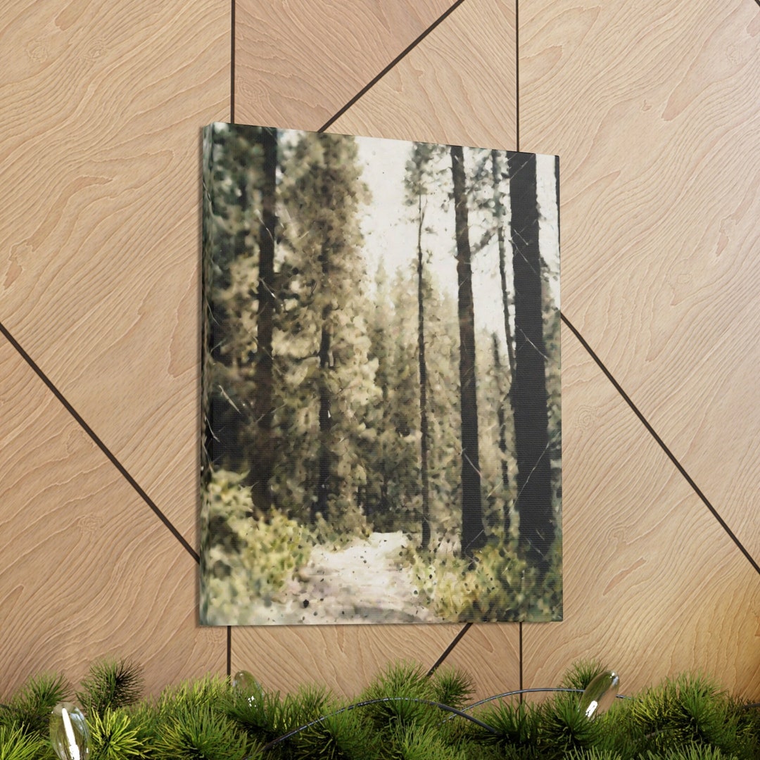 Forrest Canvas Print, Cottagecore Canvas Art, Rusticcore Canvas Art ...