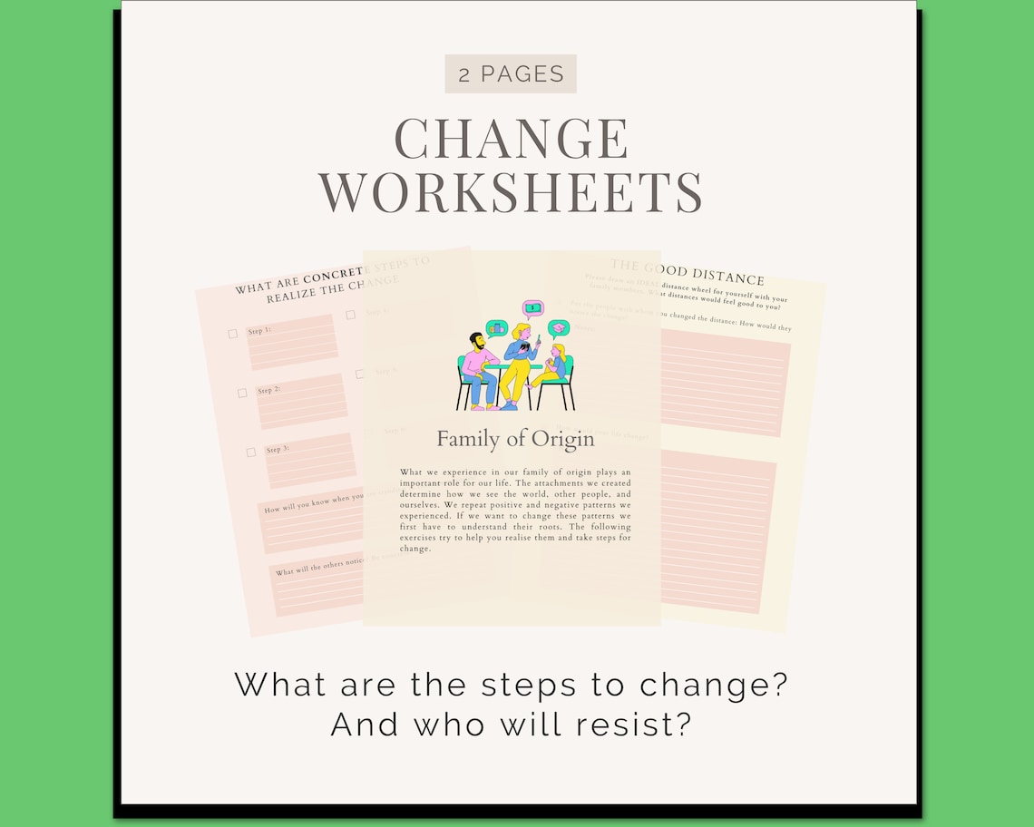 Understand Your Family of Origin. Family Therapy Worksheets. Family ...