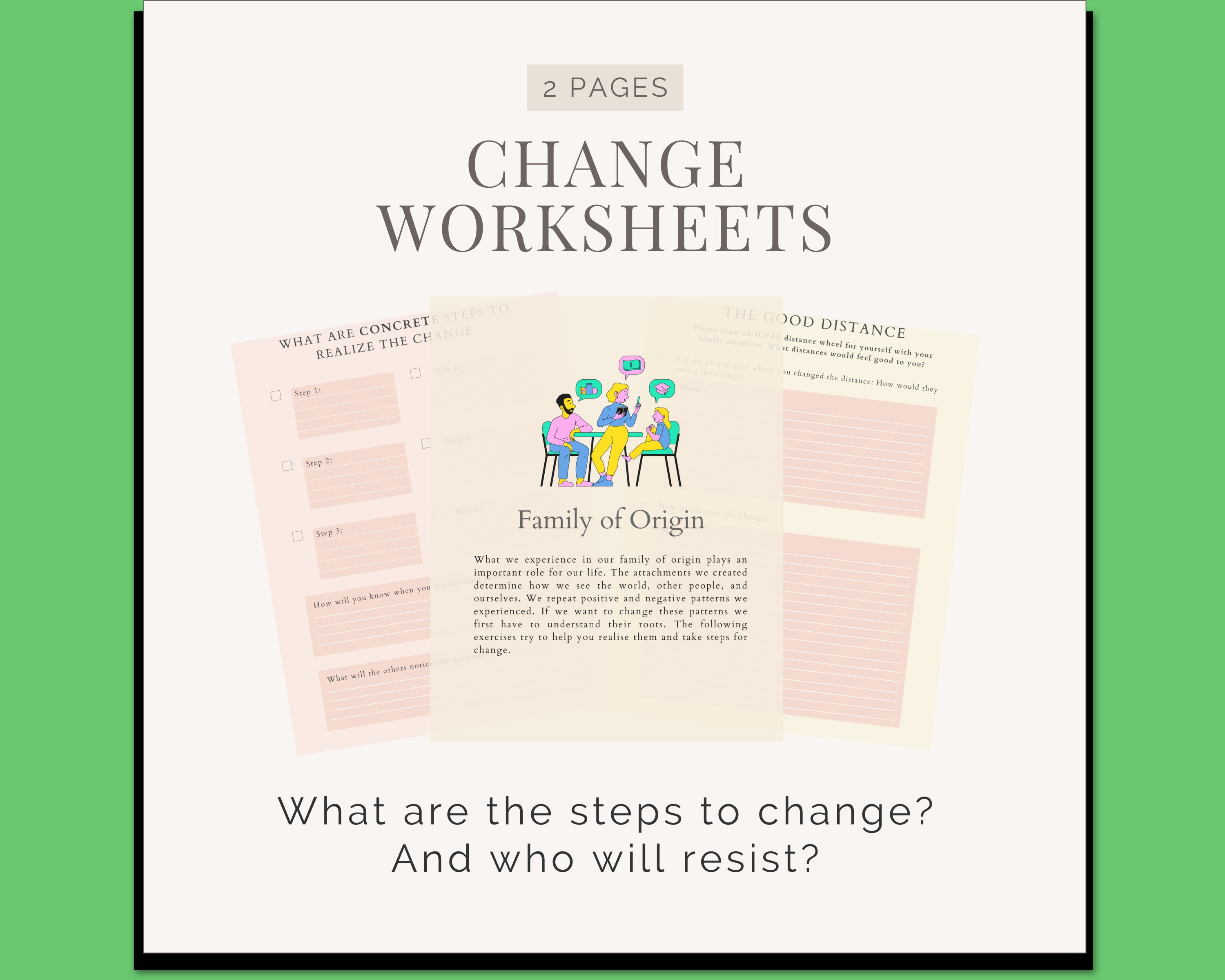 Family Of Origin Worksheets