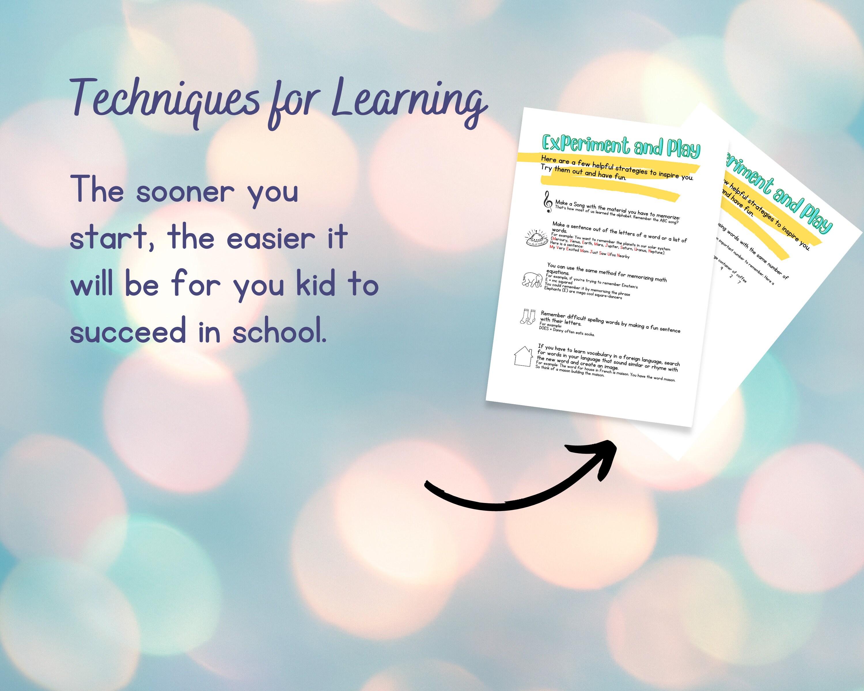 Child Learning Style, Printable Guide and Worksheets for Parents and ...