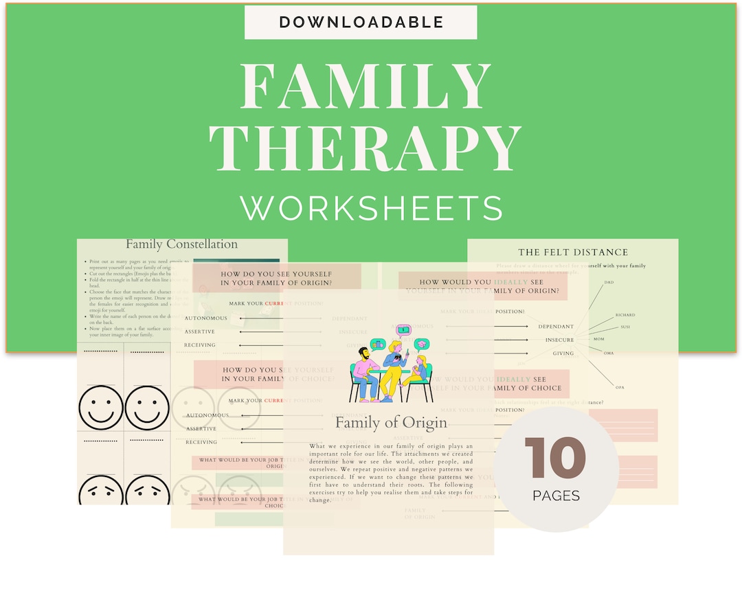 Understand Your Family of Origin. Family Therapy Worksheets. Family ...