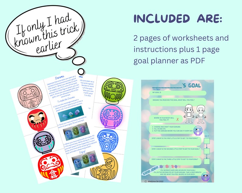 Crafty Goal Setting Worksheets. Teach Your Child to Reach Their Goal ...