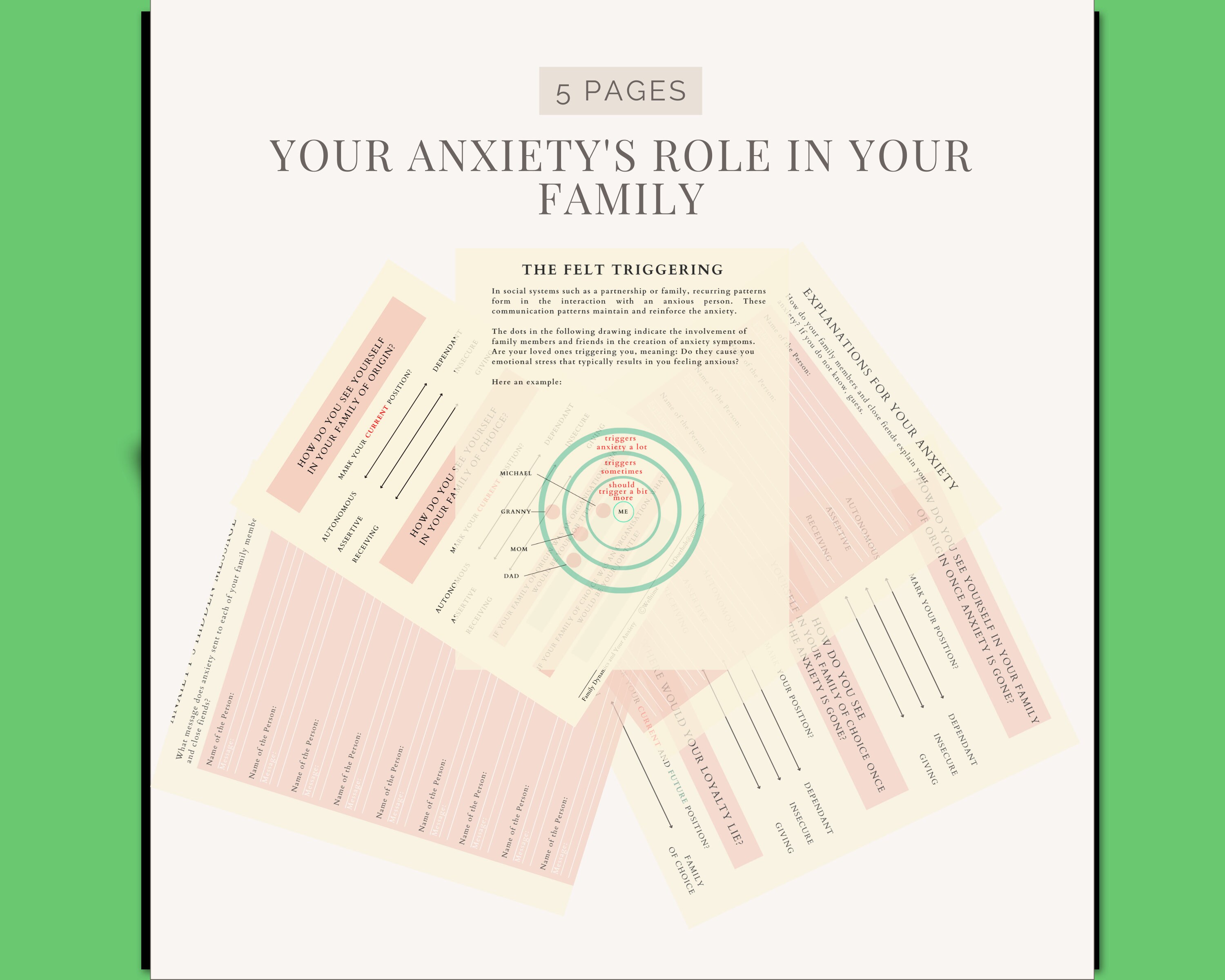 Family History & Anxiety Relief – Printable Worksheet to Uncover the ...