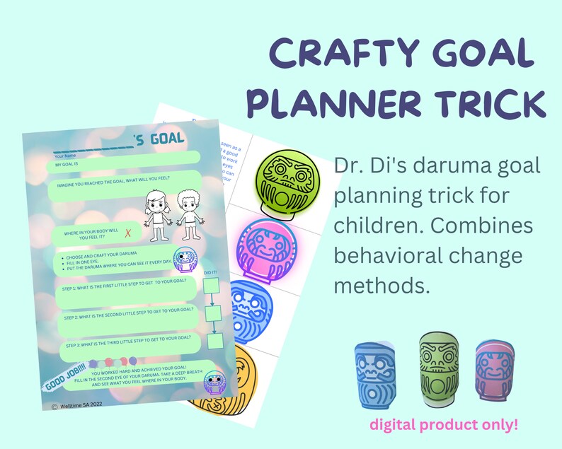 Crafty Goal Setting Worksheets. Teach Your Child to Reach Their Goal ...