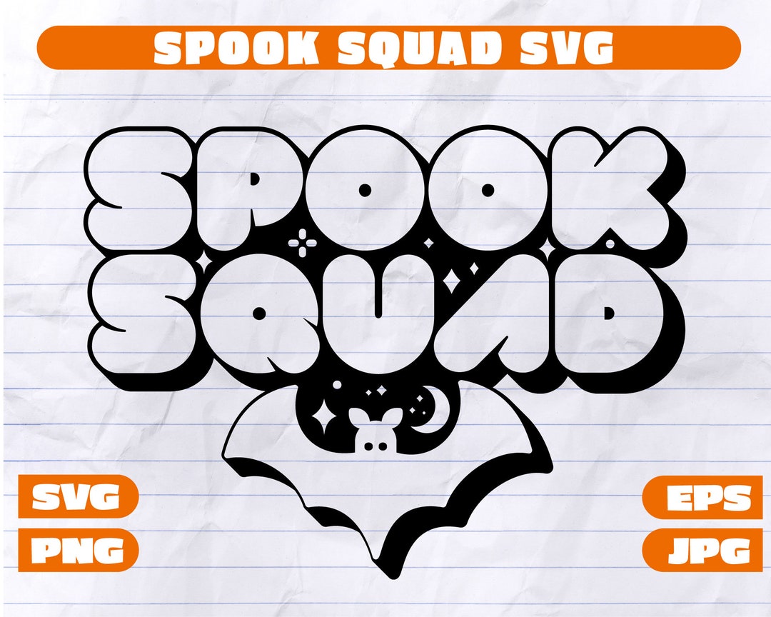 Spook Squad SVG Halloween SVG PNG, Halloween Clipart, Halloween T-shirt ...