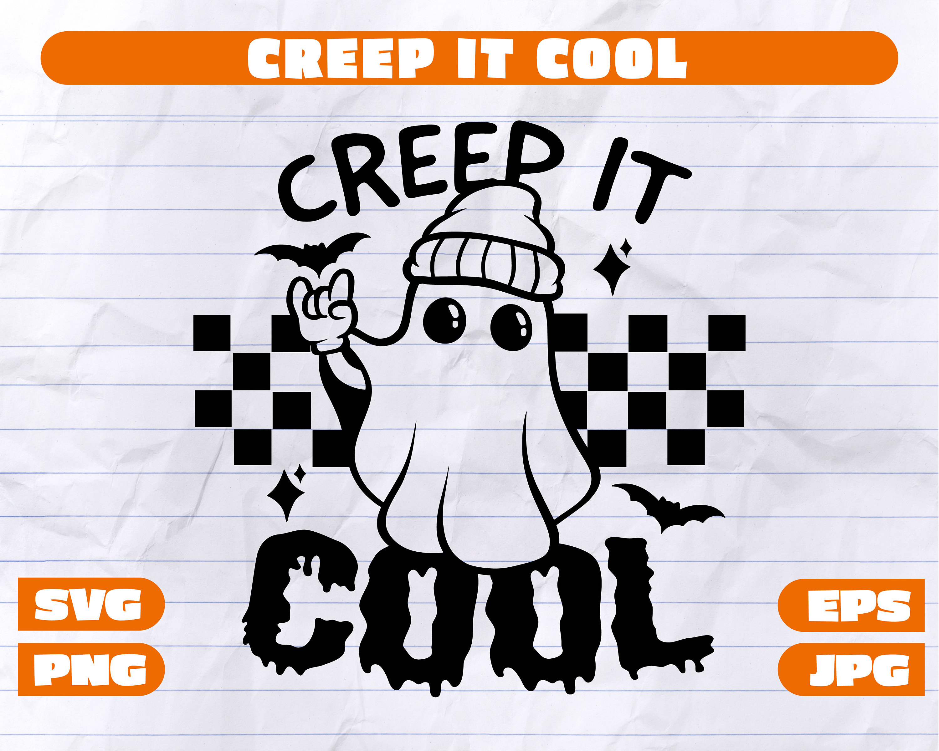 Creep It Cool Ghost SVG Creep It Cool PNG Halloween SVG - Etsy Australia
