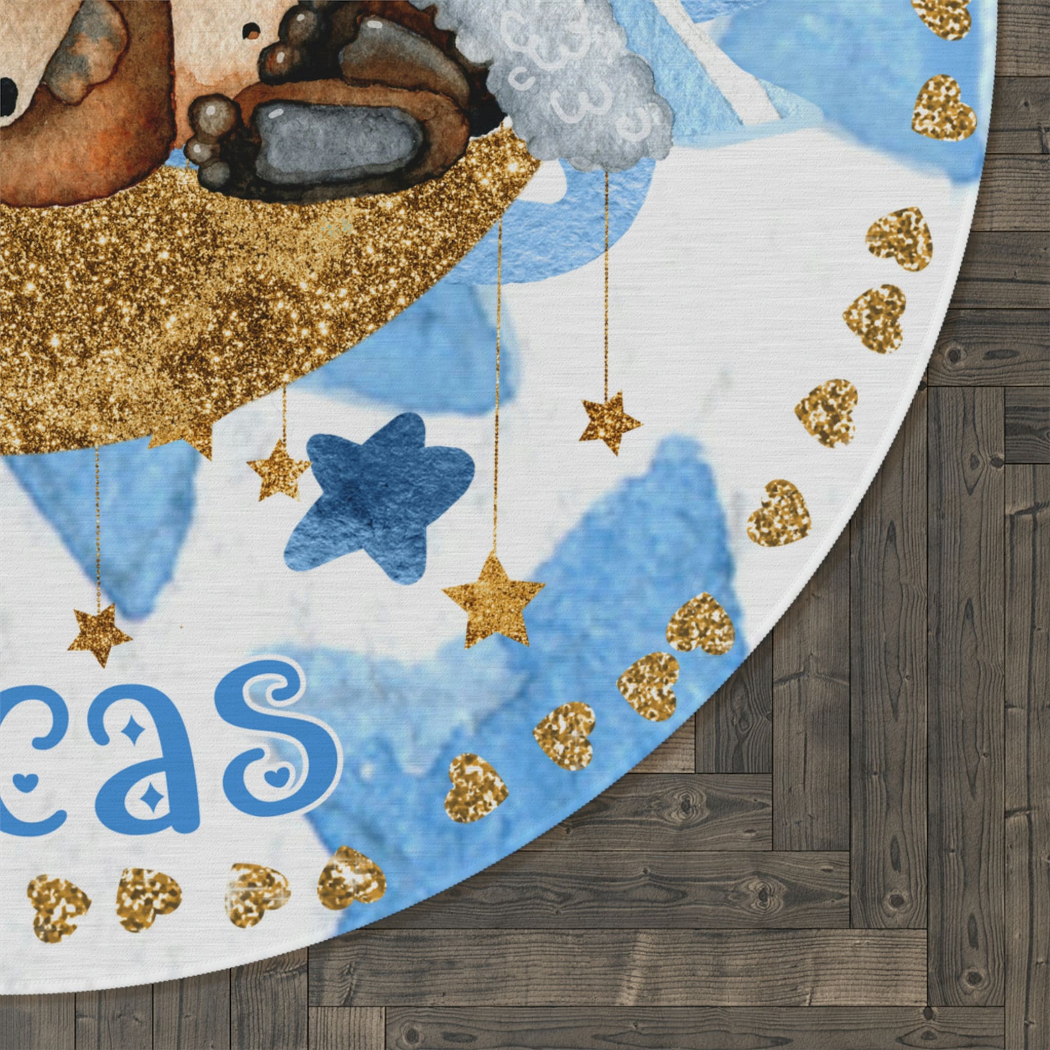 Personalized Large 60x60 Baby Boy Nursery Rug, Personalised Nursery ...