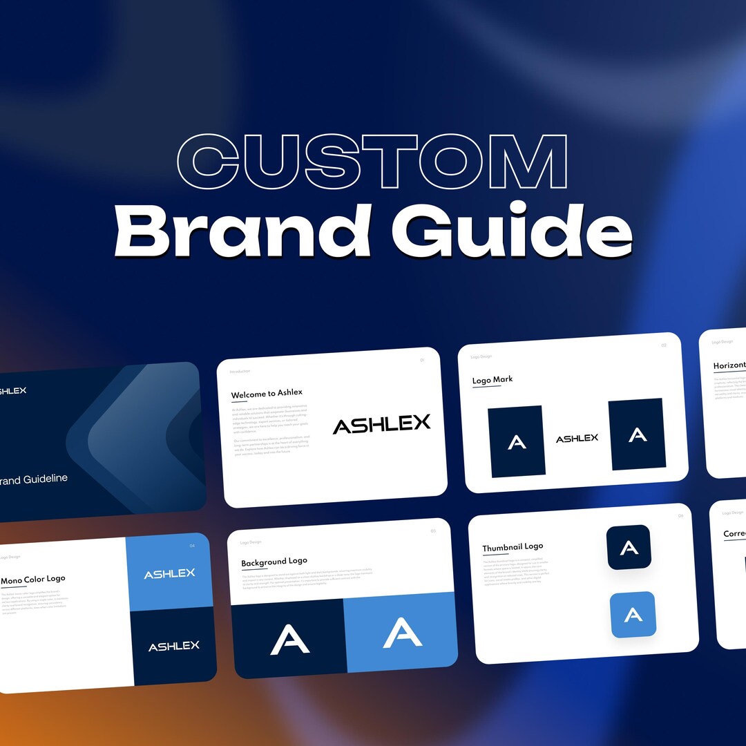 Custom Brand Guide: Logo, Font & Color Palette Design - Etsy
