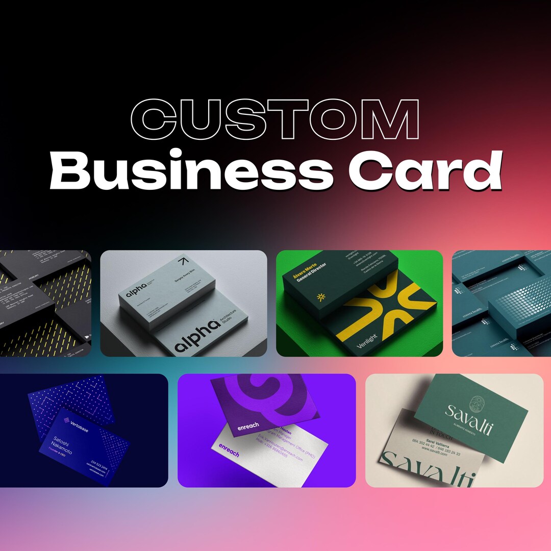 Custom Business Card Design, Business Card, Custom Design, Business ...