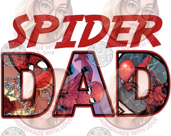 Spider Dad Svg ,family Spider PNG and Svg, Spider Svg, Dad Design Gift ...